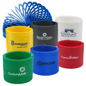 Colored Plastic Slinkys, Custom Made With Your Logo!