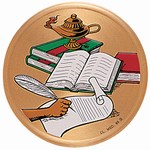 Academic Theme Emblems and Seals, Custom Engraved With Your Logo!