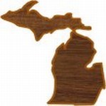 Michigan State Shaped Plaques, Custom Engraved With Your Logo!