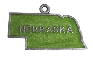 Nebraska State Shaped Ornaments, Custom Imprinted With Your Logo!
