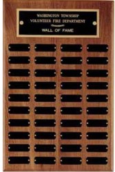 Genuine Walnut Perpetual Plaques, Customized With Your Logo!