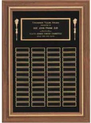 American Walnut Perpetual Plaques, Custom Designed With Your Logo!