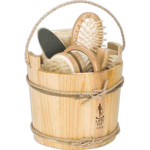 Custom Printed Wooden Bucket Spa Kits